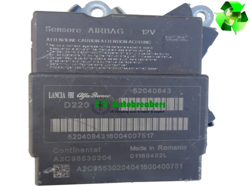 Fiat 500 Airbag Control Module ECU 52040843 Genuine 2017