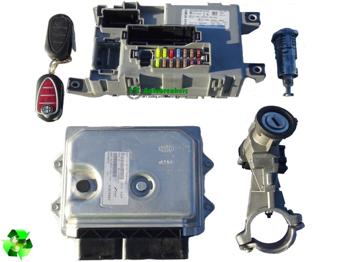 Alfa Romeo Mito Engine Control Unit 1.4 ECU Kit 51875963
