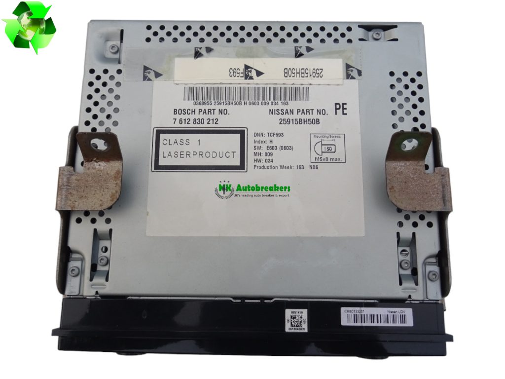 Nissan Note Stereo Radio CD Player Sat Nav 25915BH50B 2013