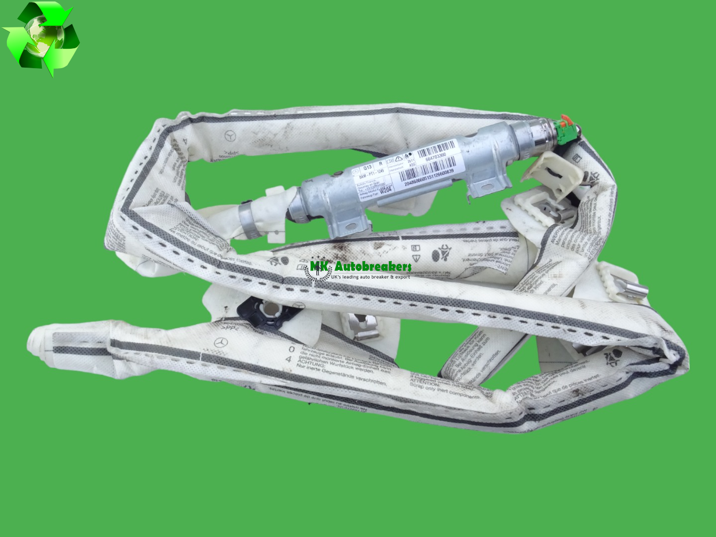 Mercedes C-Class Roof Airbag Curtain A2048600505 Left 2012