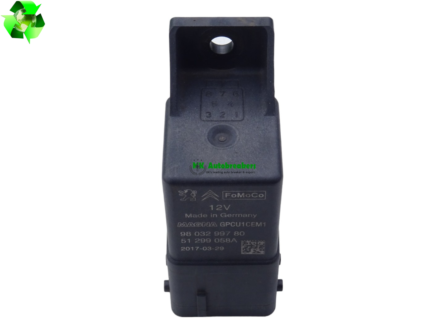 Citroen DS4 Glow Plug Relay 9803299780 Genuine 2015