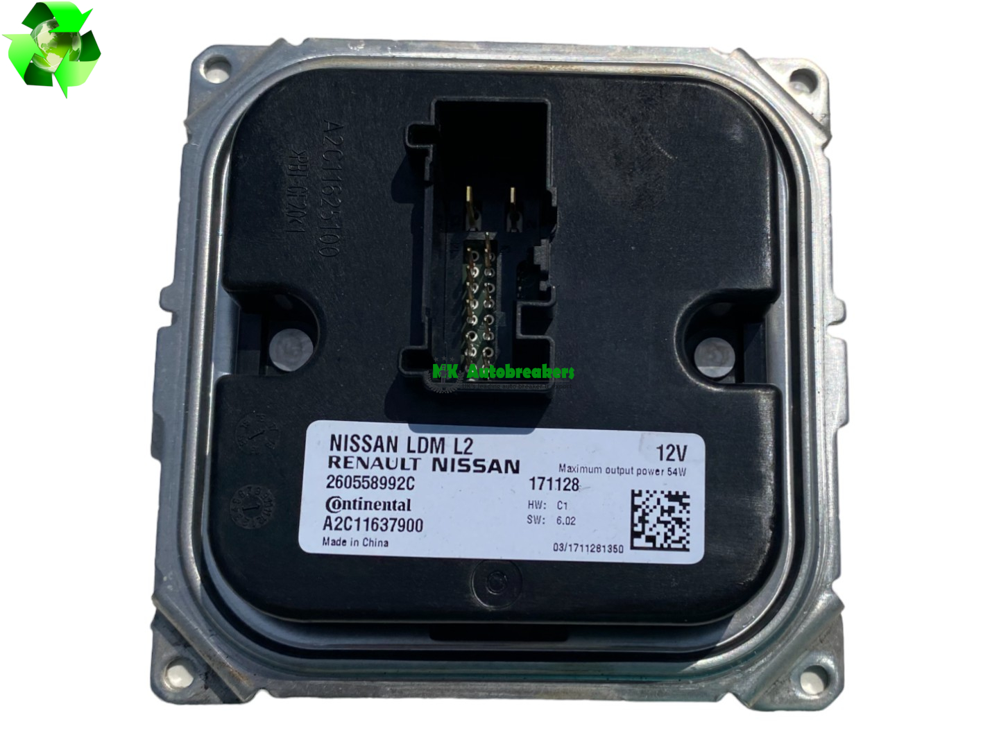 Nissan Leaf Headlight Ballast Module 260558992C Genuine 2019